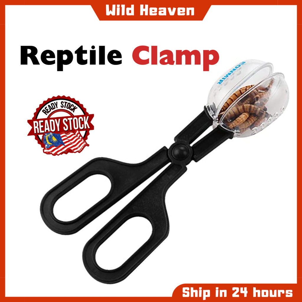 Reptile Terrarium Lizards Plastic Tongs Tweezers Pet Feeding Tool Clip ...
