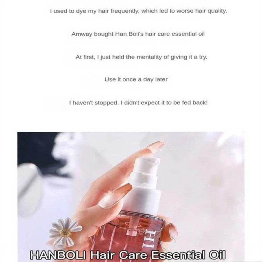 Hanboli Original Hair Care Serum Oil 100ML | Shopee Malaysia