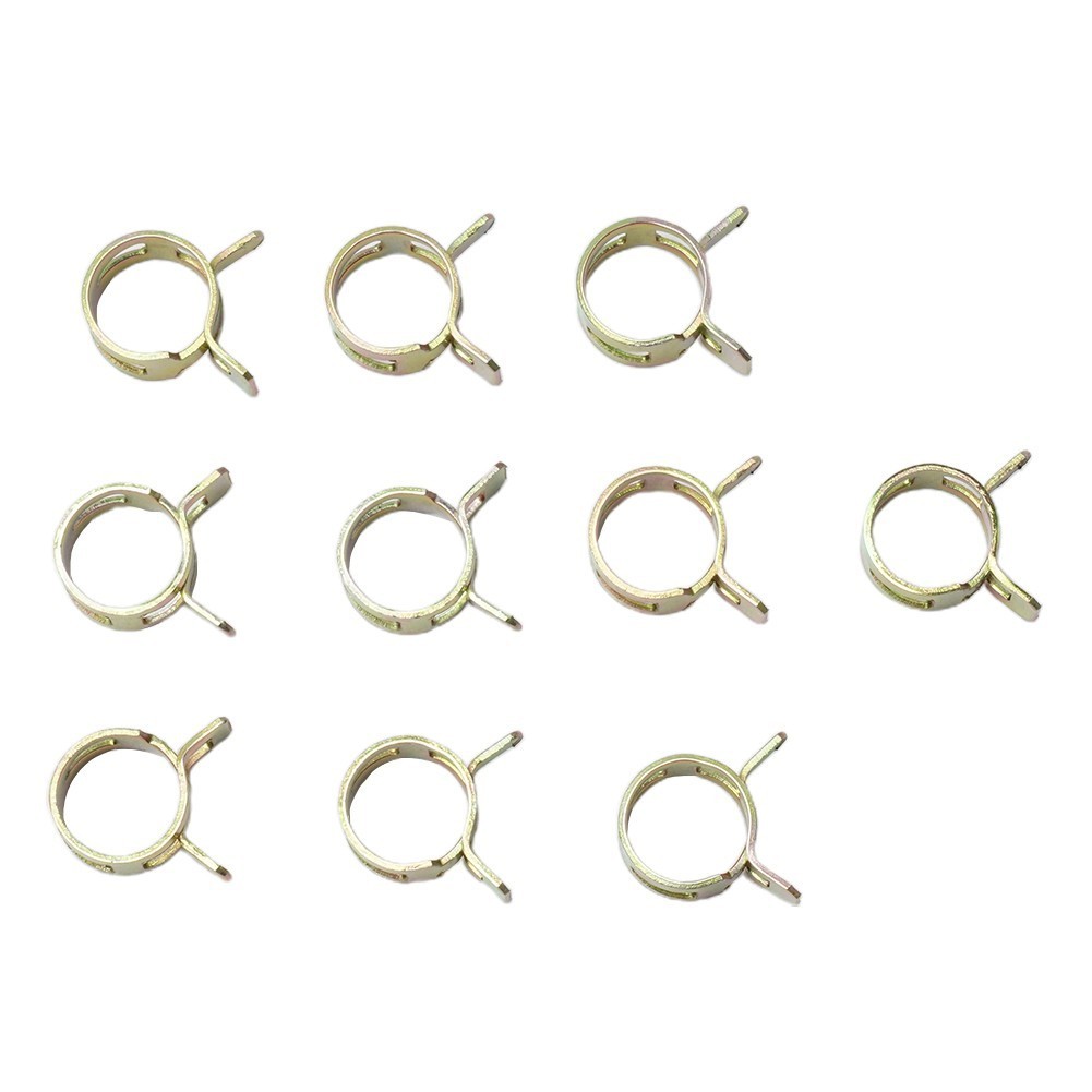 [𝗡𝗘𝗪 𝗶𝗻 𝗠𝗮𝘆] 10PC Spring with Fuel Hose Clip Silicone Hose Reusable ...