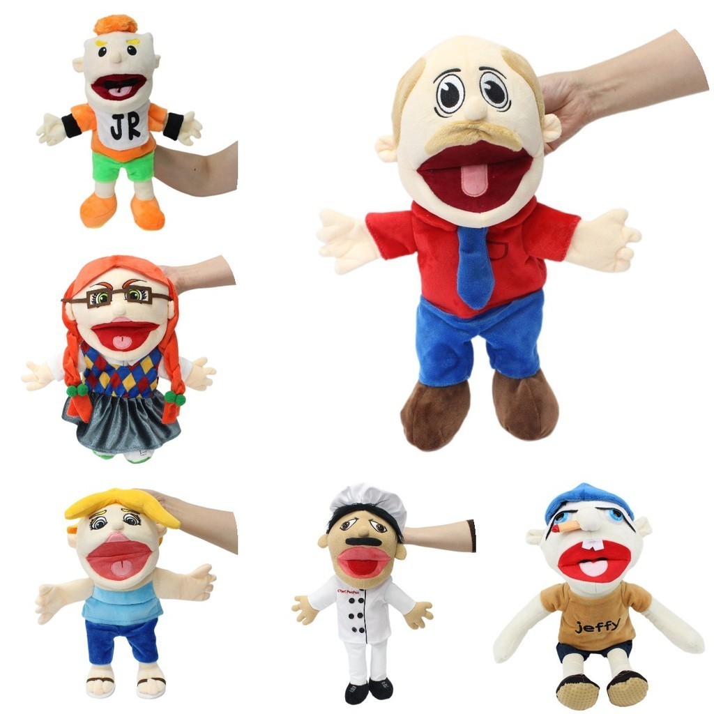 Jeffy Character Cuddly Plush Hand Puppet Creative Toy Playtime For ...