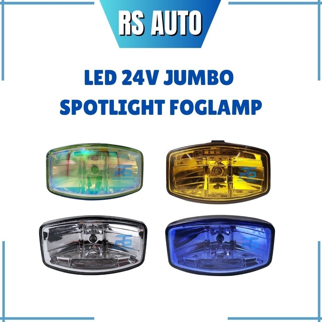 RS AUTO LED 24V Jumbo Spotlight Fog Lamp Scania Volvo Kelsa Roof Light ...