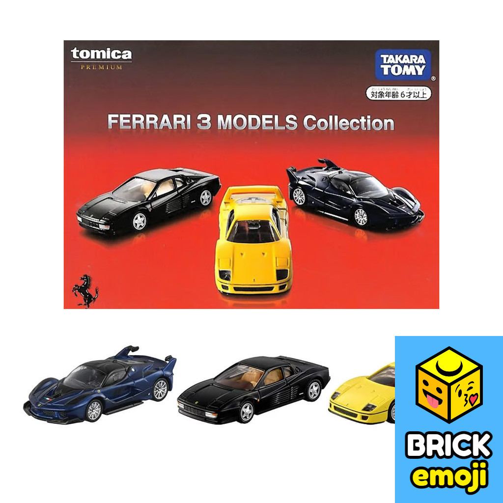 Tomica Premium Ferrari 3 Models Collection: Testarossa, FXX K, F40 (JP ...