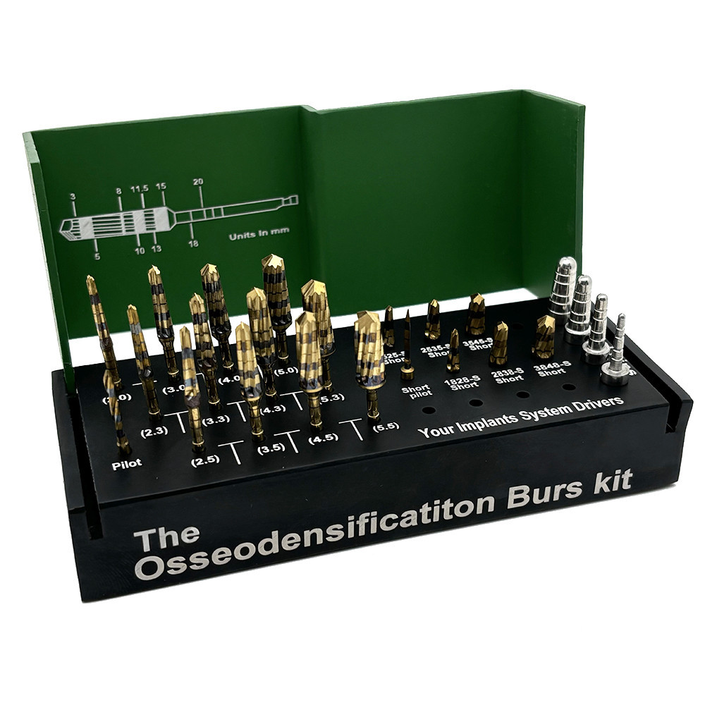 24Pcs/set Dental Maxillary Lift Drills Osseodensification Burs Kit ...
