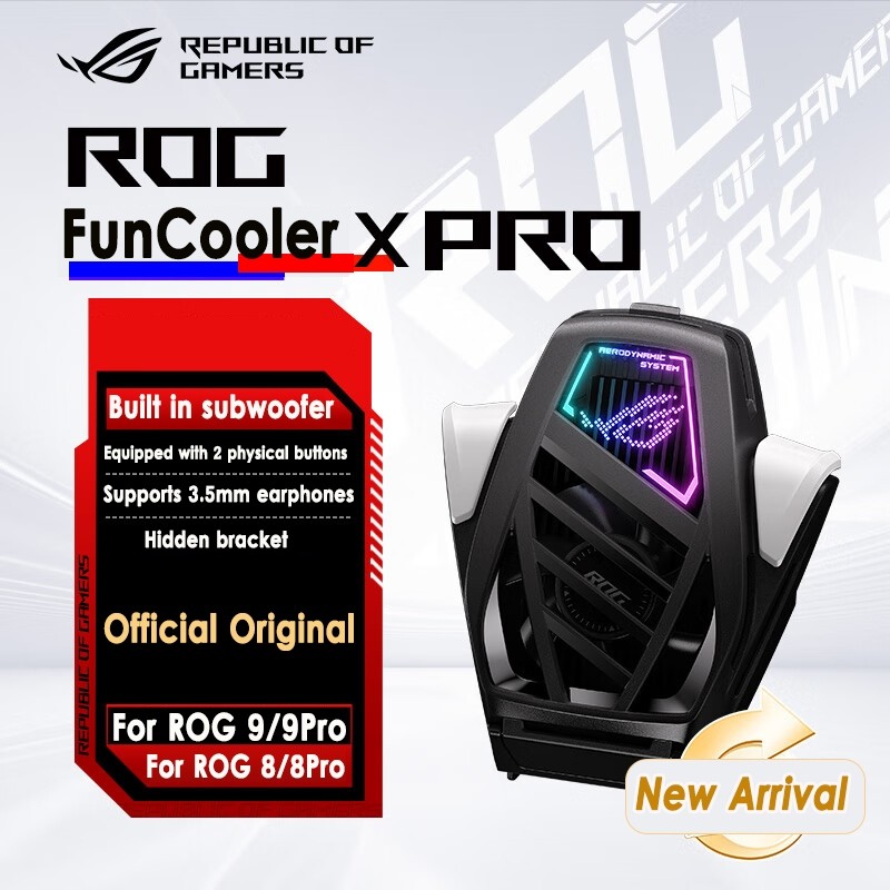 in stock Original ASUS ROG Aeroactive Cooler X Pro for Rog Phone 9 / 9 ...