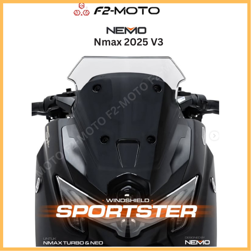 Yamaha Nmax V3 windshield Nemo Sportster 2025 | Shopee Malaysia