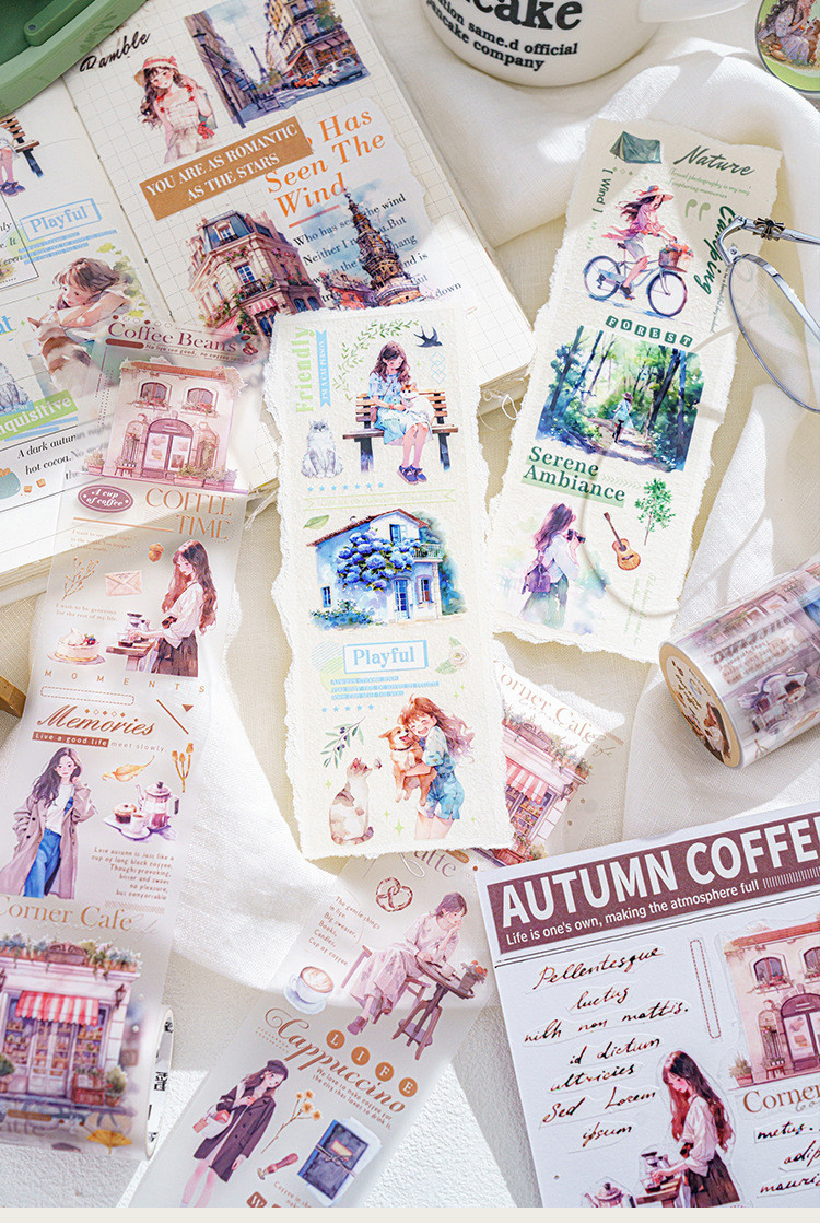 ENWEI 50mm*2m [Girl Miss Series] Lovely Journal Masking Tape Mist ...