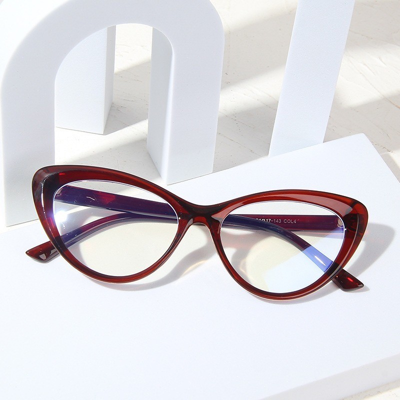 【Replaceable Lens】COD (San9)Cat Eye Anti Blue Light Leopard Print ...
