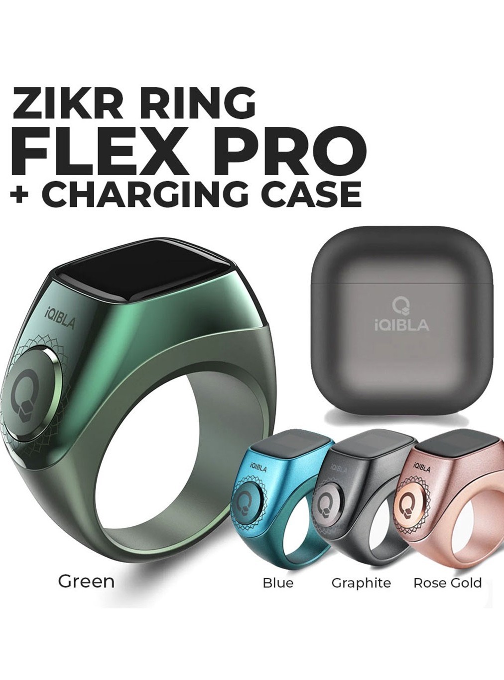 Ready Stock [Aluminium Alloy] Zikr Ring Flex Pro + Charging Case Cincin ...
