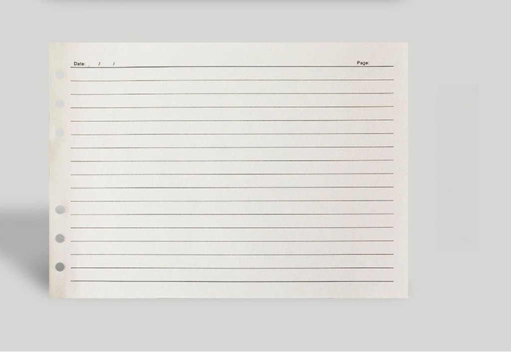 A4 Soft Leather Loose-leaf Notebook Rectangular Notebook Long Type b5 ...