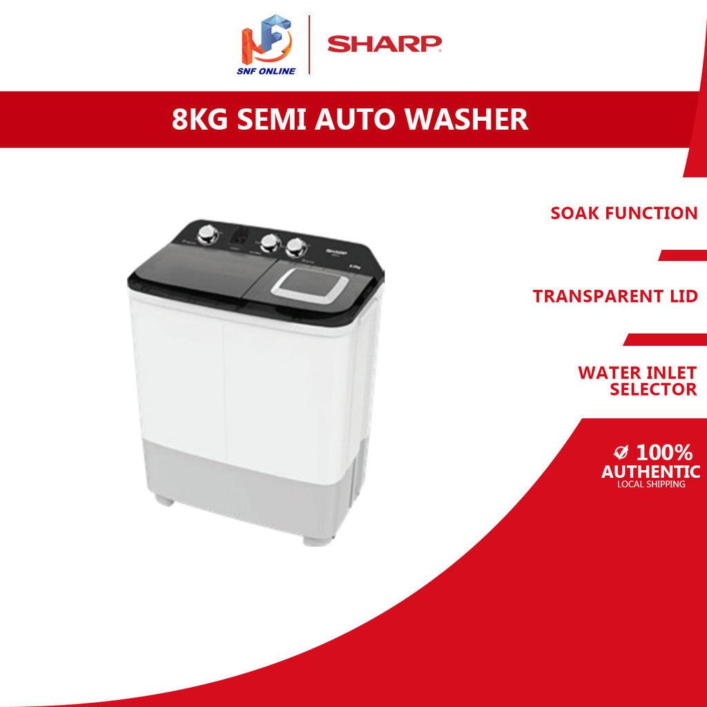 Sharp Mesin Basuh Manual - Semi Auto Washing Machine Washer ( 8kg ...