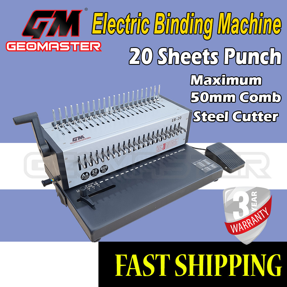 EB-20 Electric Binding Machine , Comb Binding Machine - Electric Binding Machine | Shopee Malaysia