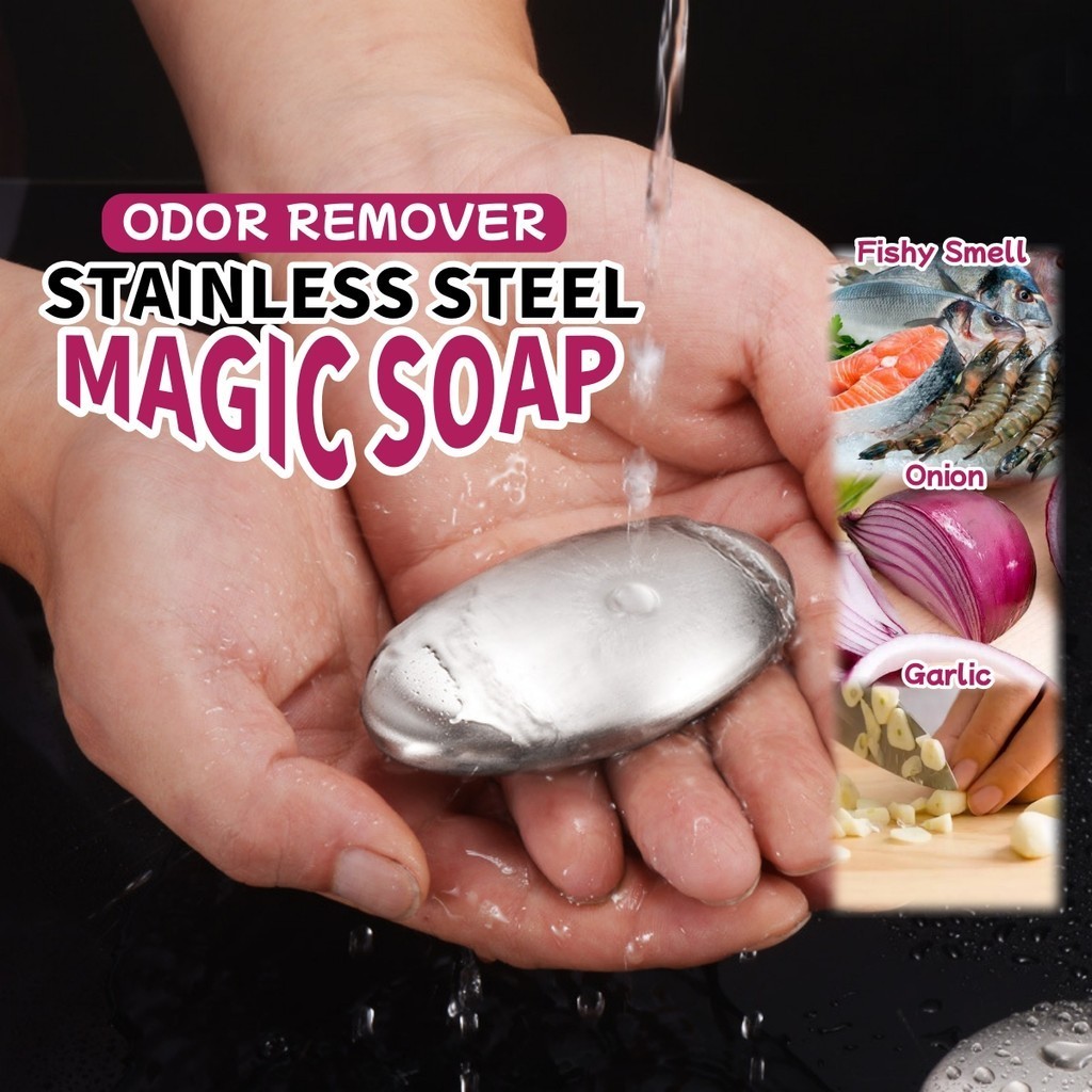 Magic Soap Stainless Steel Odor Remover Kitchen Eliminating Smell Onion ...