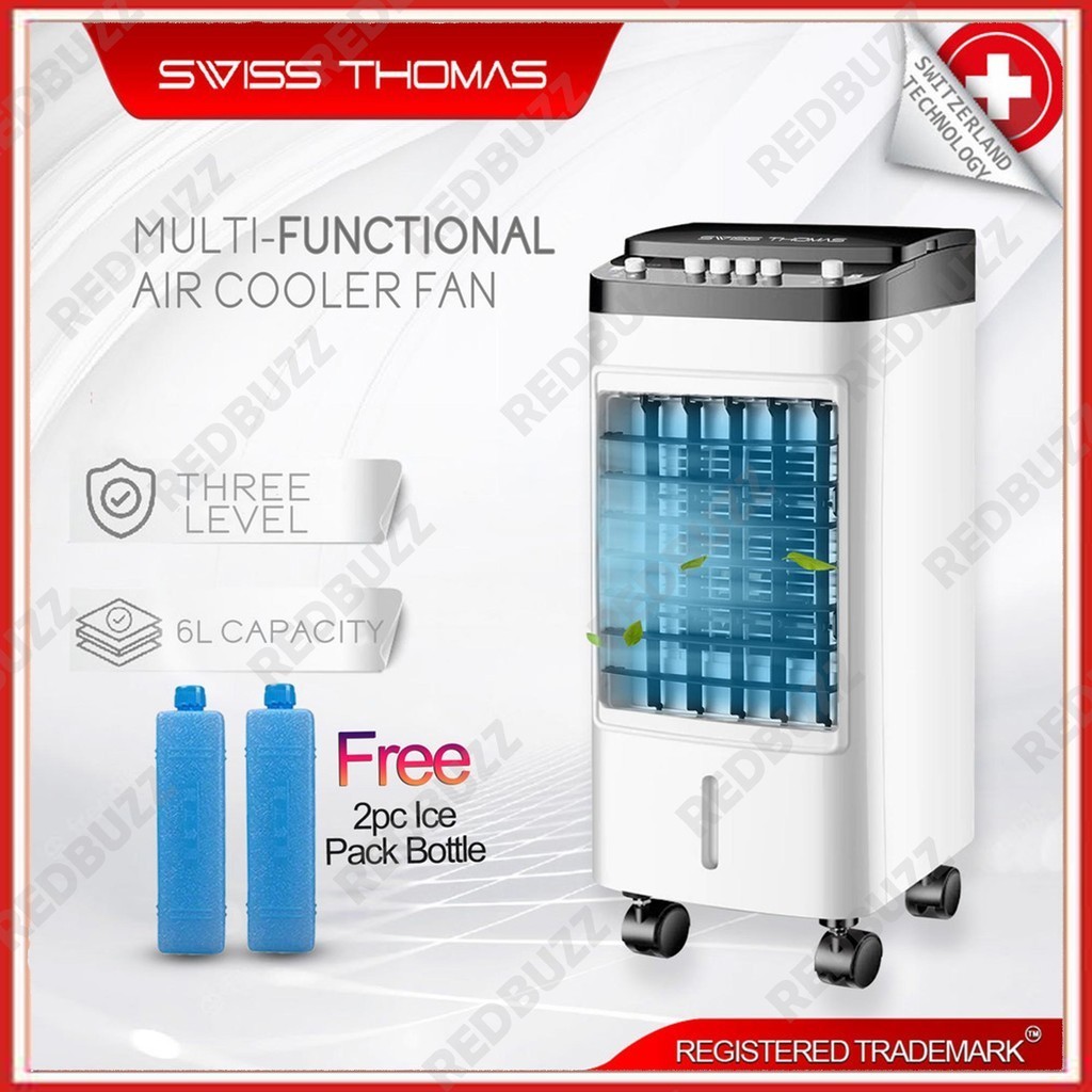 REDBUZZ Air cooler 6L/10L (Free 2 Ice Pack) Strong Cold Air Cooling Fan ...