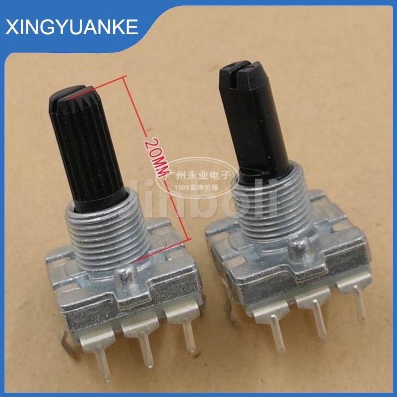 2PCS EC16 Type Rotary Encoder 3Pins 360 Degree Rotation Amplifier Audio Volume Switch 24 ...