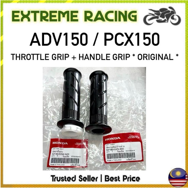 Original Throttle Grip + Handle Grip Comp Set Pipe + Getah Steering ...