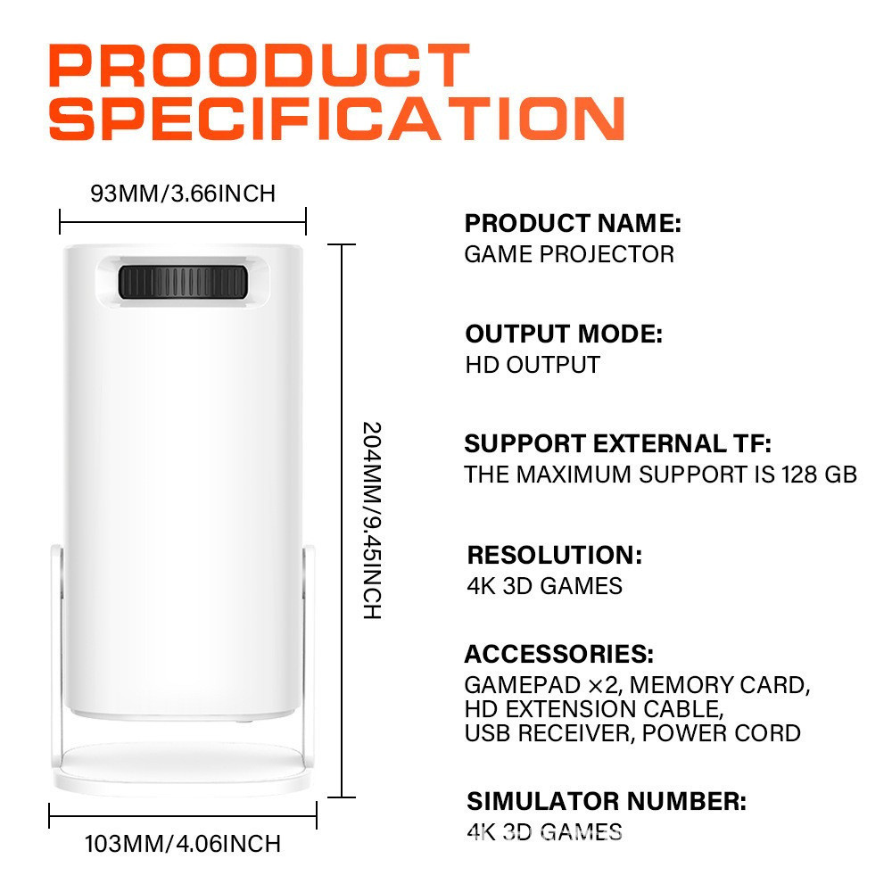 P30 Max Game Projector Mini FreeStyle Home Theater for Xiaomi IOS Android Phone 720P Outdoor ...