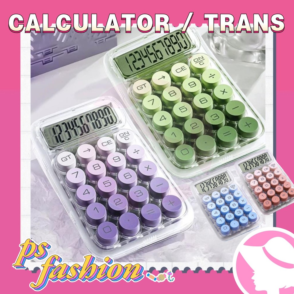 12 Digits Candy Color Keyboard Calculator Scientific Mechanical School ...