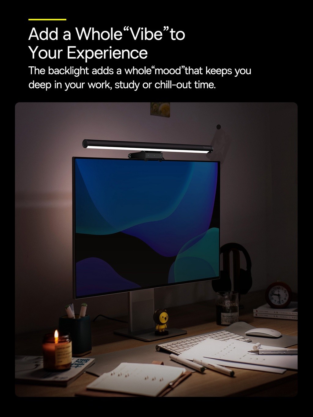 Baseus I-wok2 Series USB Asymmetric Light Source Screen Hanging Light ...