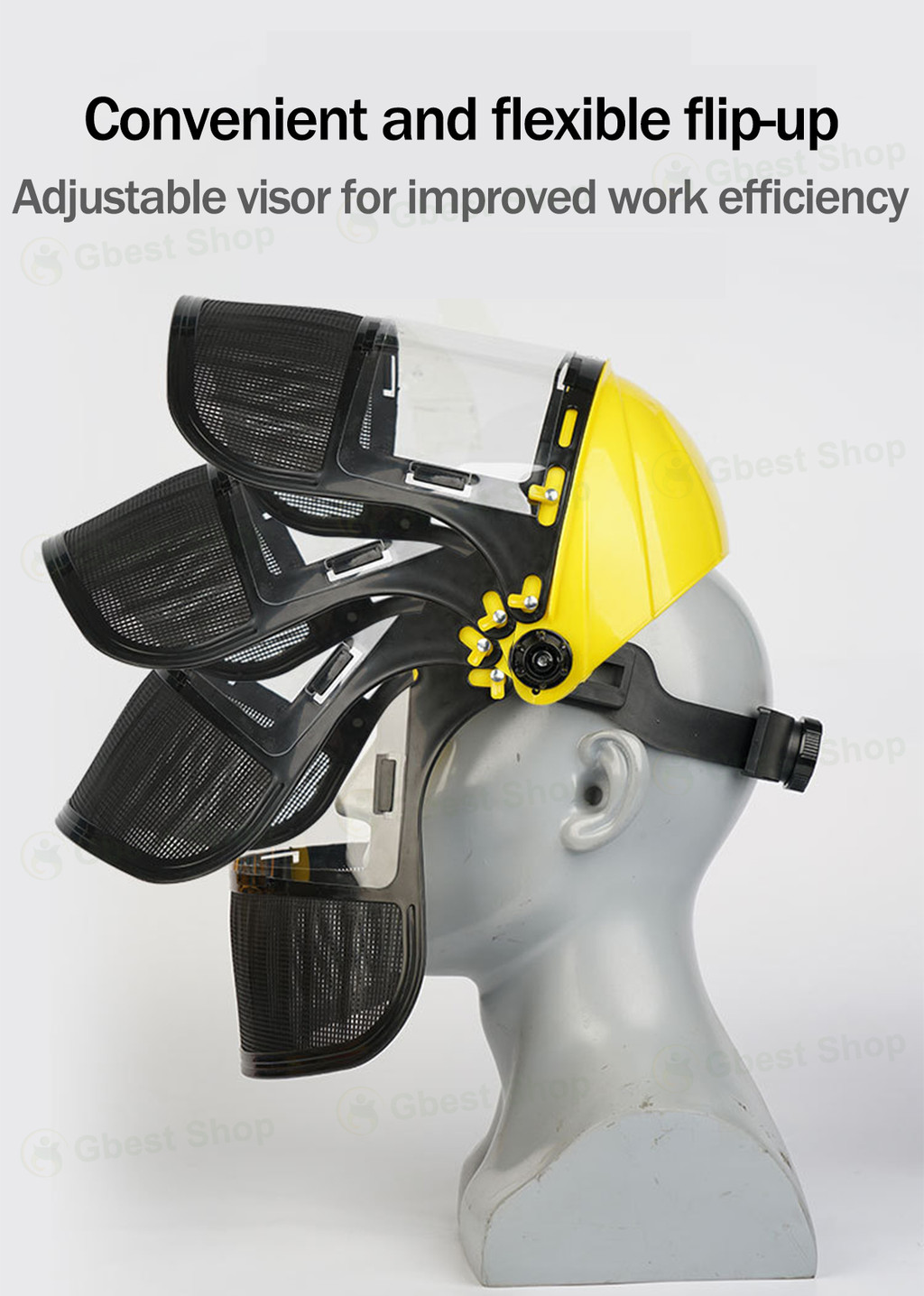 Forestry Safety Helmet Full Face Mask Topi Keselamatan Mesin Rumput ...