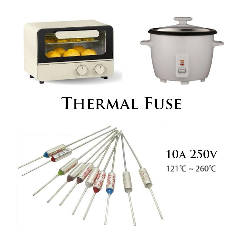 Fius Periuk Nasi Thermal Fuse 10A / 15A 250V Temperature Celsius Degree ...
