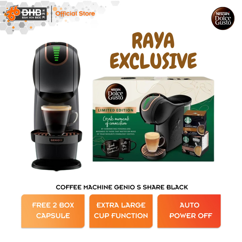 NDG Nescafe Dolce Gusto Genio S Plus Automatic Coffee Machine ( Red ...