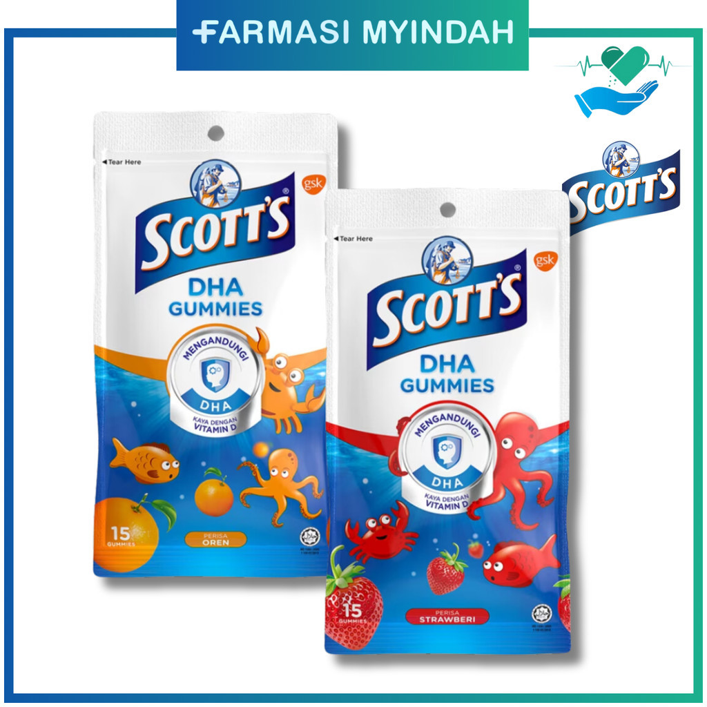 Scott's DHA Gummies 15's (Orange/ Strawberry) | Shopee Malaysia