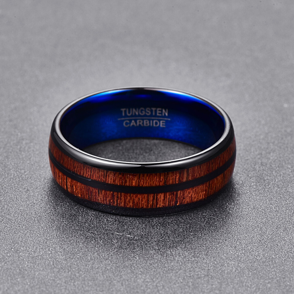 BONLAVIE Men's Vintage Black Tungsten Carbide Ring Jesus Celtic Cross ...