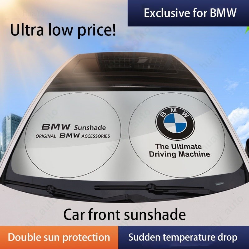 BMW Car Windshield Sun Shade Cover Visor Protector Anti UV Sun ...