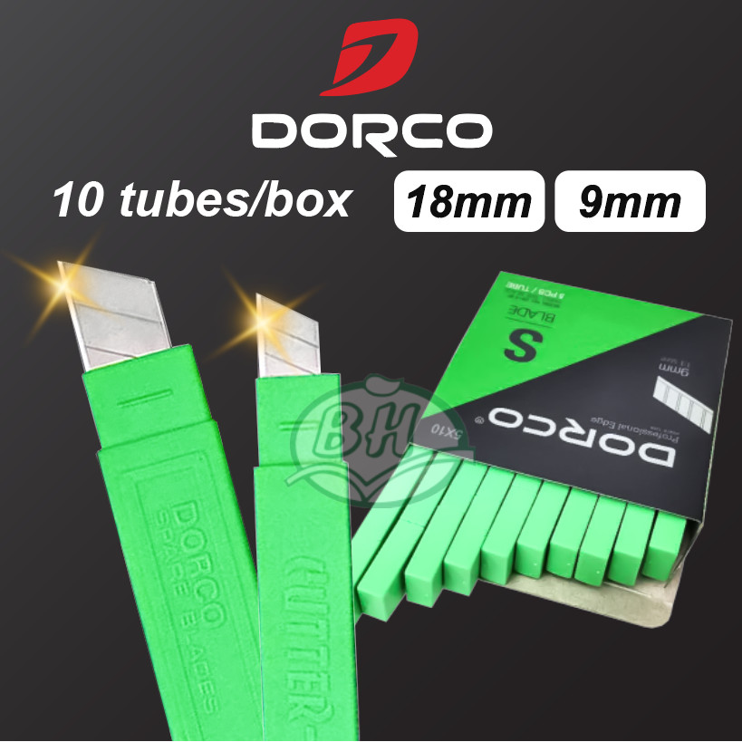 [BOX] Refill Cutter Blade| DORCO DC-5S/CB-S5, CB-L5| 9mm/ 18mm| 10tubes ...