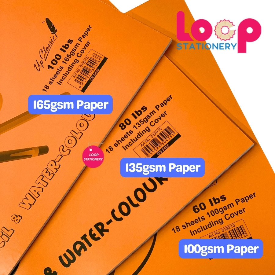 B4 Drawing Block Drawing Paper 100/135/160gsm 18 sheet | Shopee Malaysia