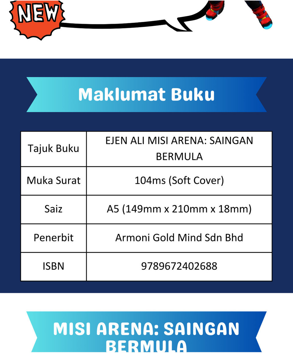 Armoni Gold Mind - Ejen Ali Misi: Season 3 Ep 1 : Saingan Bermula (2024) | komik ejen ali musim ...