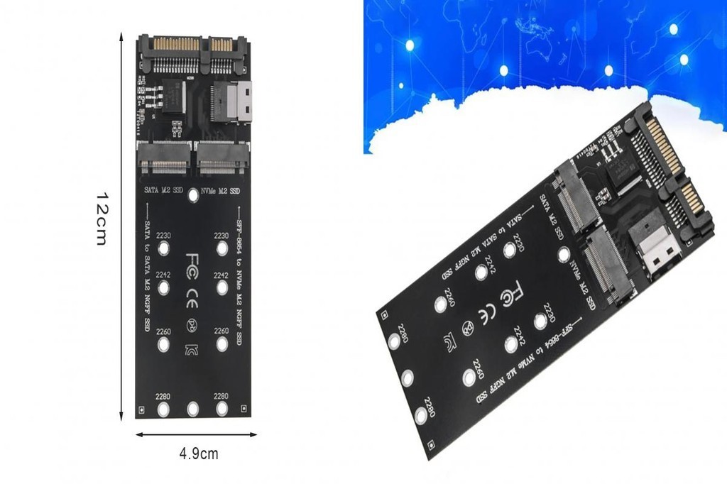 [Ready Stock] Pc Mainboard Adapter Card Sata M.2 Ngff Ssd to Sata ...