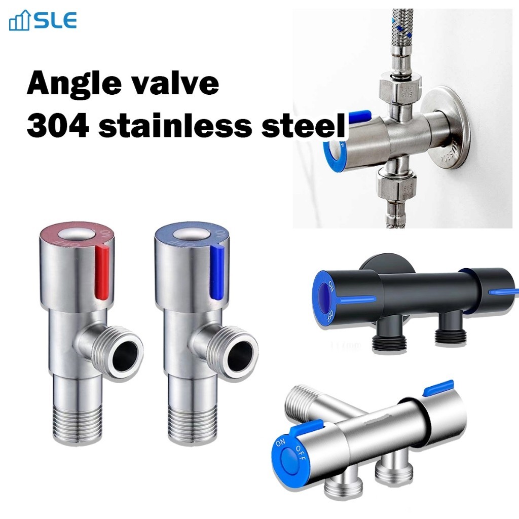 1/2'' Angle Valve Toilet Faucet Angle Valve Bathroom Faucet Stainless ...
