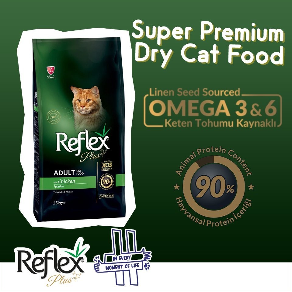 (Exp 04/2025) Reflex Cat Food 15kg (Reflex Plus/ Reflex High Quality ...