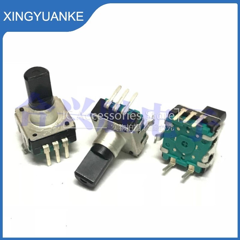 3Pcs/Lot EC12 Type Rotary Encoder RE1201XD1-H01 With Push Switch 24 Positioning Pulse Mixer ...