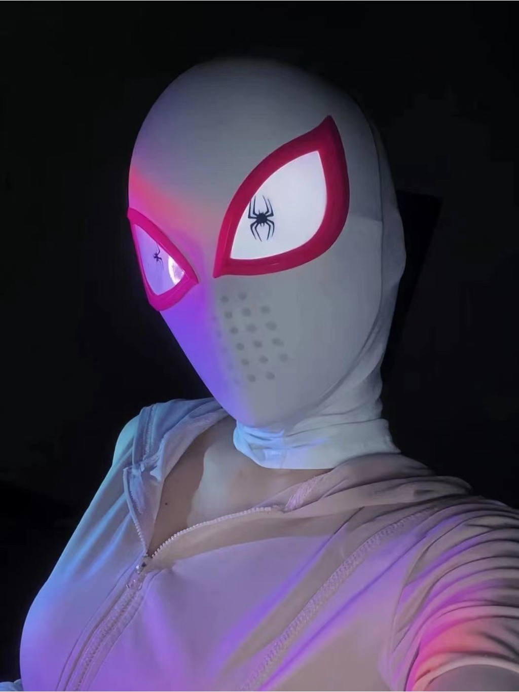 Spider-Man Mask Miles Spider-Gwen 1:1 Spiderman Headgear Cosplay Touch ...