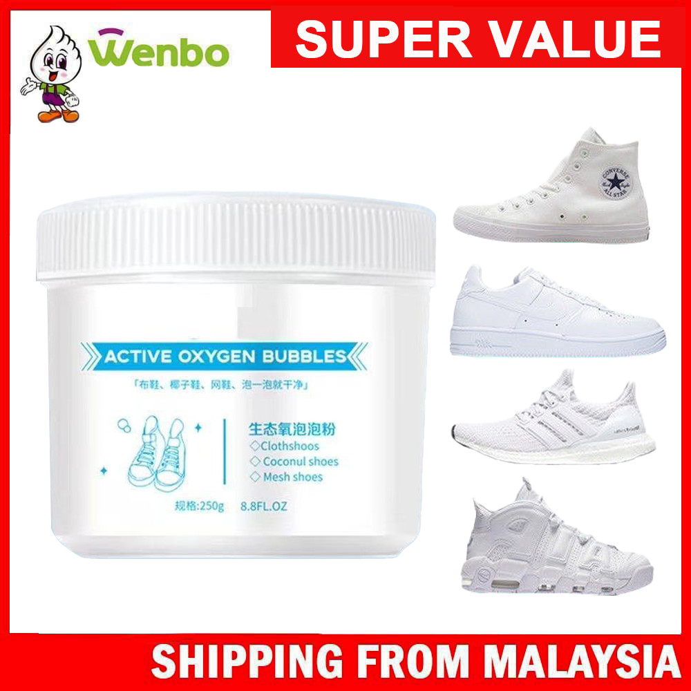 Wenbo White Shoe Cleaner Ecological Active Oxygen Bubble Powder Shoe ...