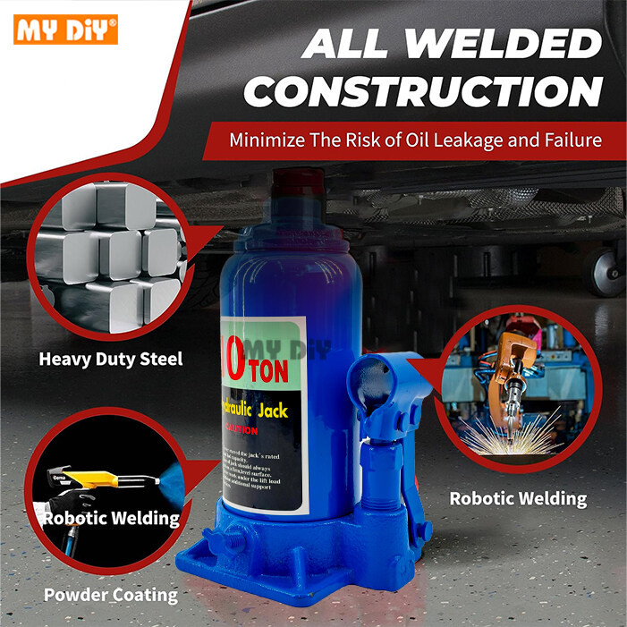 Allefix 2/3/5/6/8/10 Ton Heavy Duty Hydraulic Bottle Jack Jek Hidraulik ...