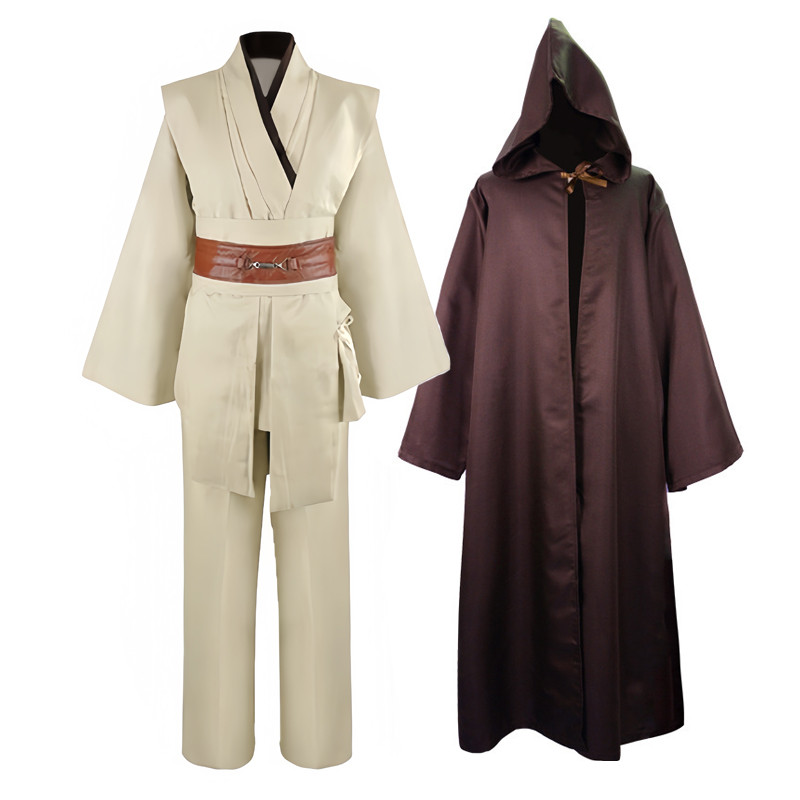 Obi Wan Star Wars Kenobi Men's Costume Robe Adult Male Jedi Knight ...