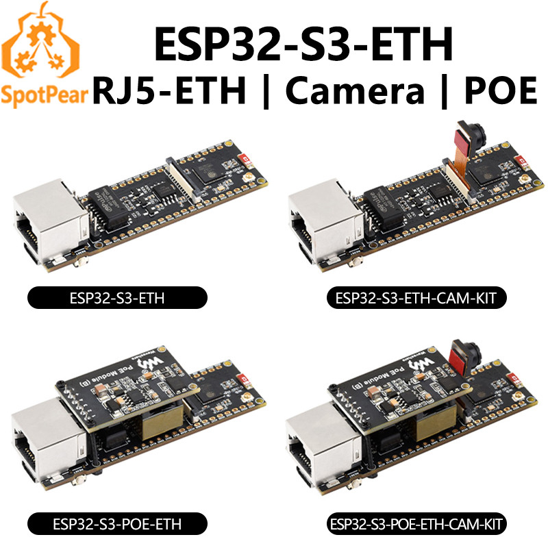 ESP32-S3 ETH Camera Development Board PoE RJ45 / OV2640 OV5640 Port ...