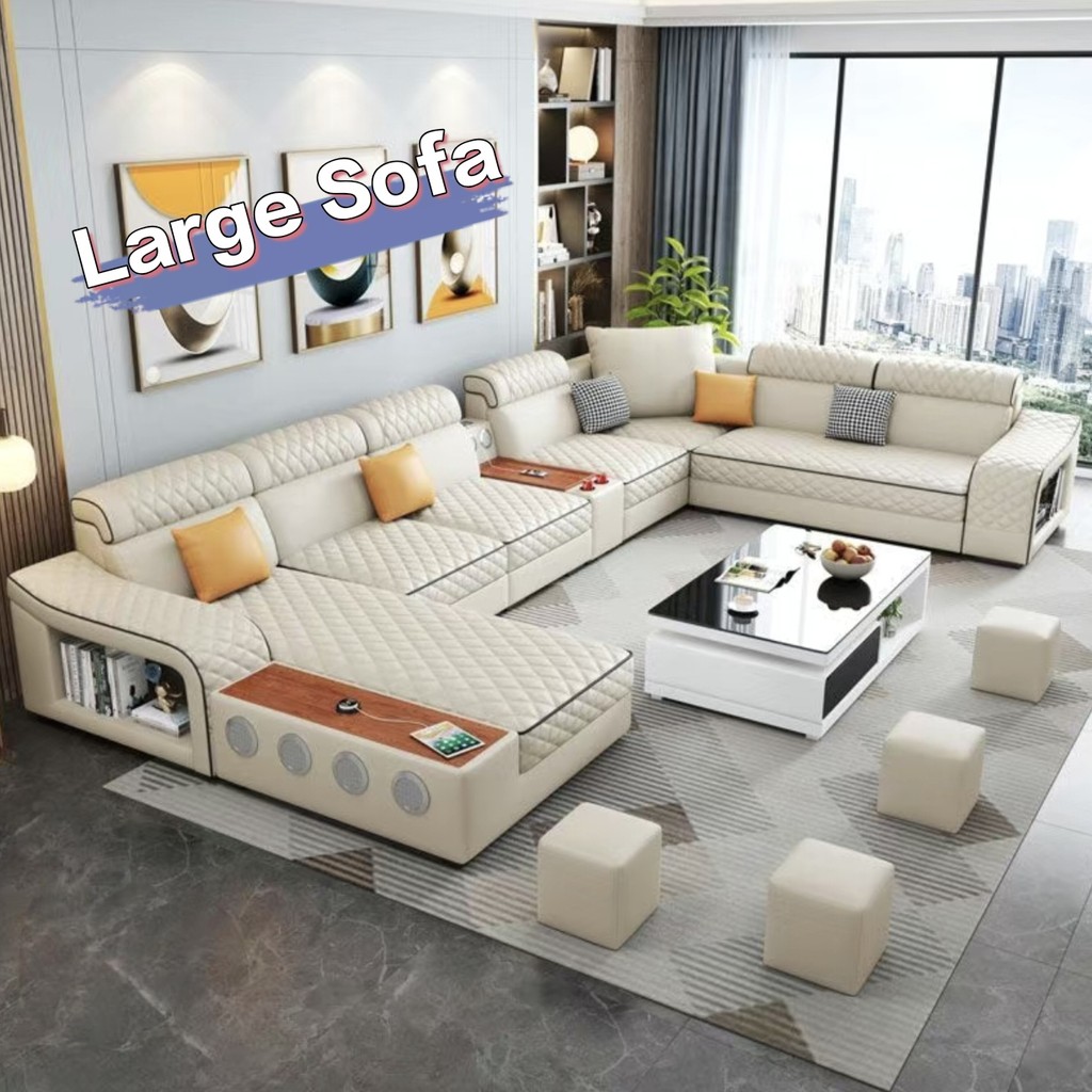 New Style Living Room Sofa Large Sofa Modern Simple Multi-function ...