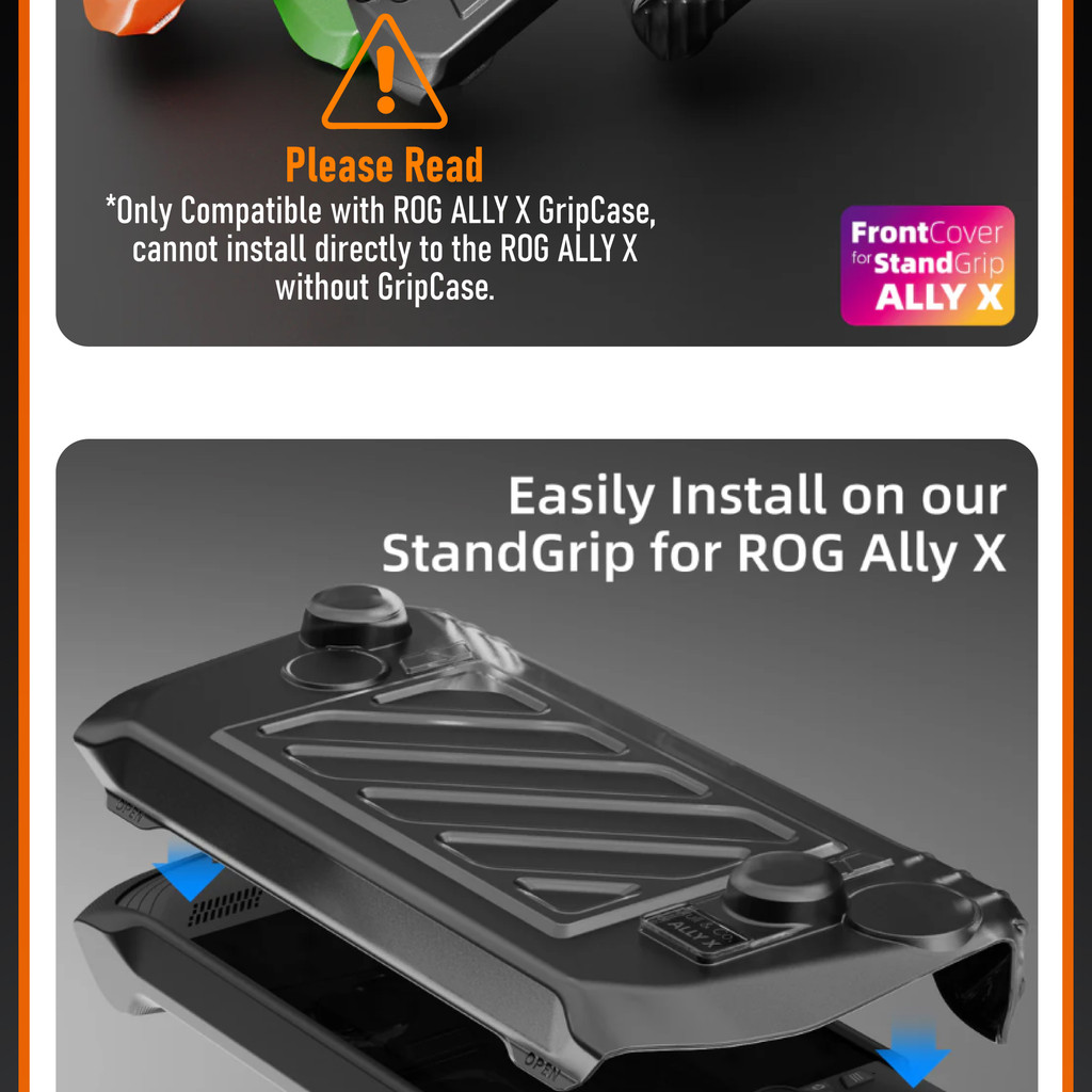 Skull & Co ROG ALLY X Hard Shell Front Cover (Only Compatible with ROG ...