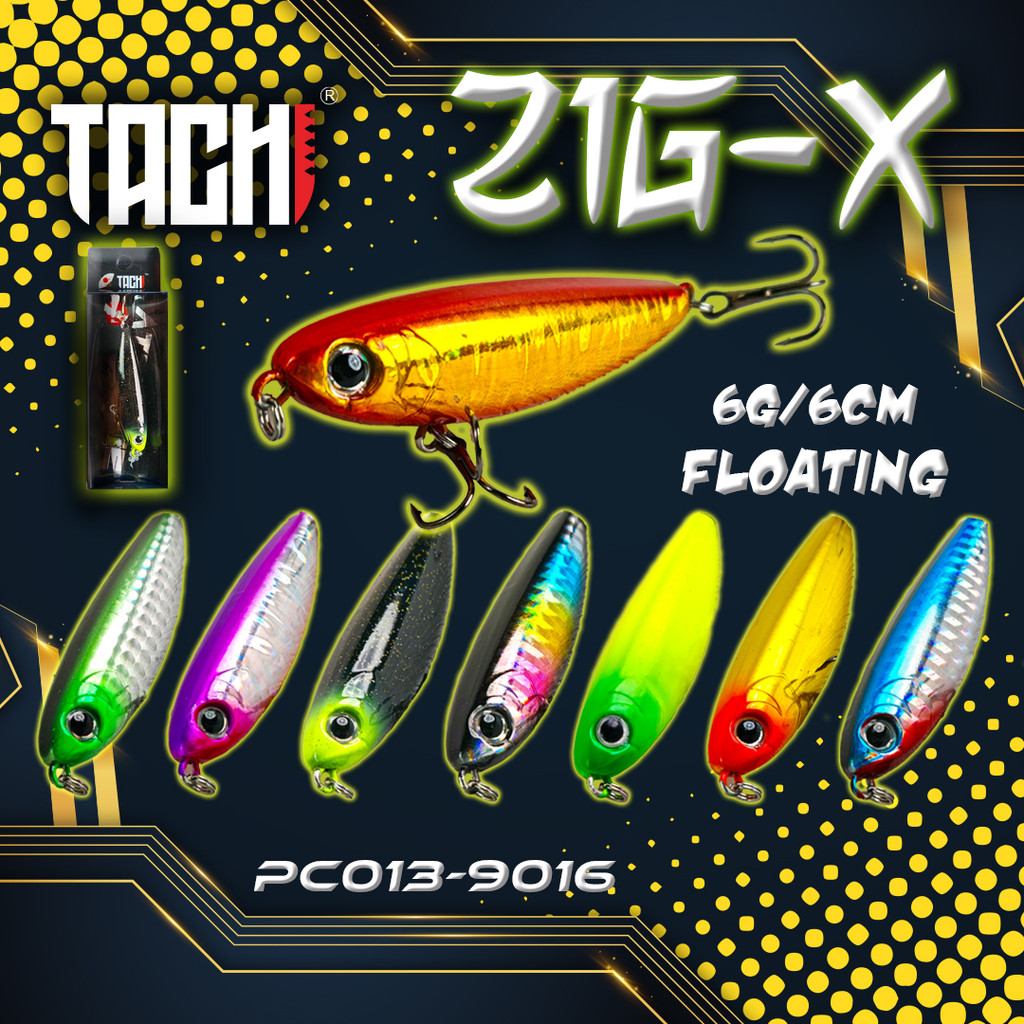 Gewang Minnow Umpan TACHI Zig-X Floating Pencil 6cm/6g Killer Fishing ...