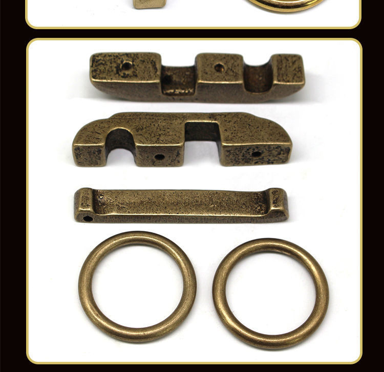 Latch Chinese Style Cabinet Door Pure Copper Handle Antique Door Window ...