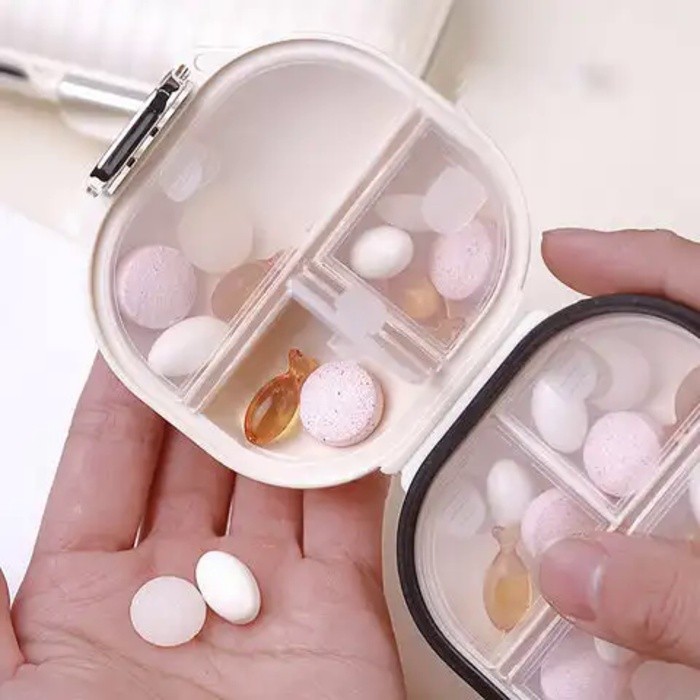 Mini Portable Pill Box Travel For Seven Days Multi Grid Split Package ...