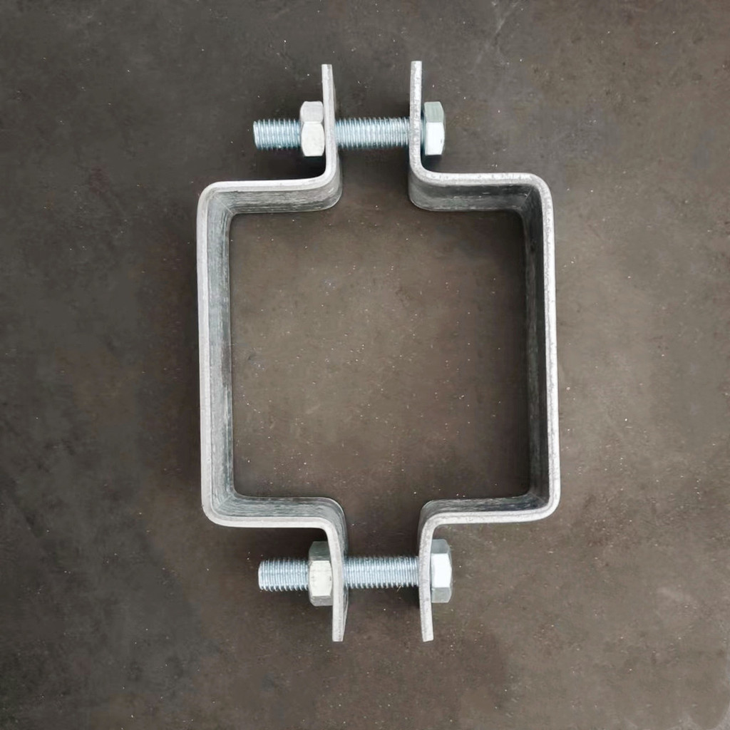 Double-sided Square Hoop Flat Iron Galvanized Thickened Square Pillar ...