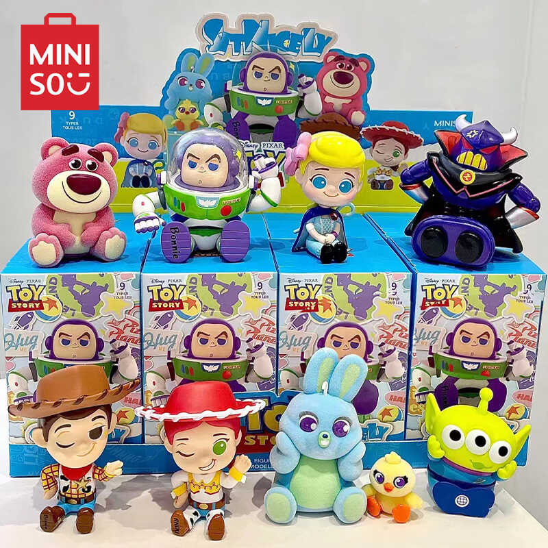 Blind MINISO Box Pixar Buzz Lightyear Alien Lotso Ducky Bo Peep Woody ...