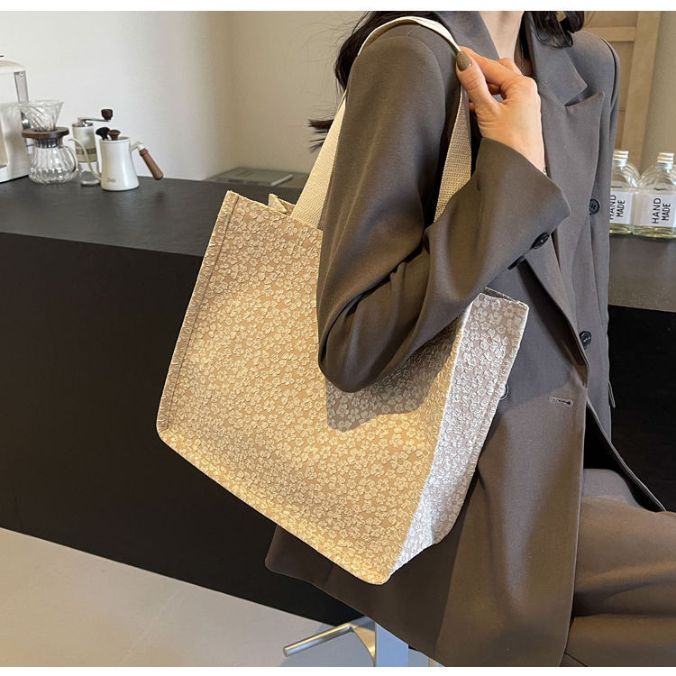 Large Capacity Canvas Bag Commuting Handbag Fashionable Casual ...