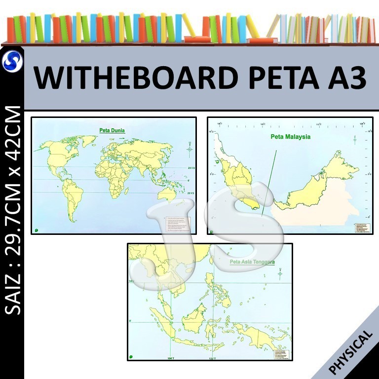 WHITEBOARD PETA MALAYSA | WHITEBOARD PETA ASIA TENGGARA | WHITEBOARD ...