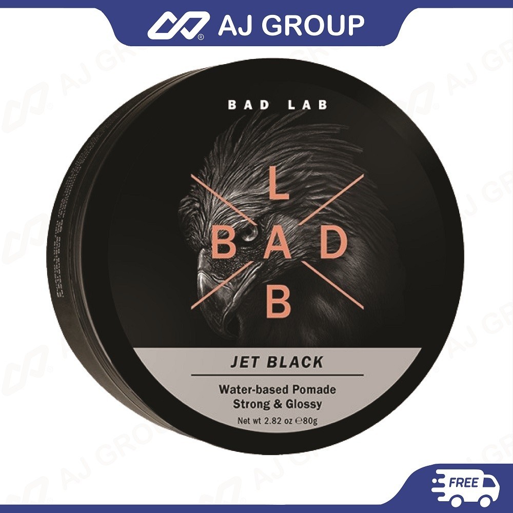 Bad Lab Jet Black Water-Based Pomade Strong & Glossy (40g / 80g) | Shopee Malaysia